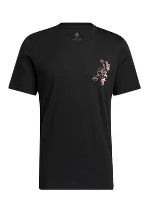 Adidas Cartoon Frog Basketball Sports Short Sleeve T-shirt - Multi-color