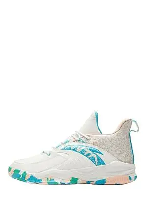 ANTA Ling Level Basic Basketball Sneakers - White/pink/blue
