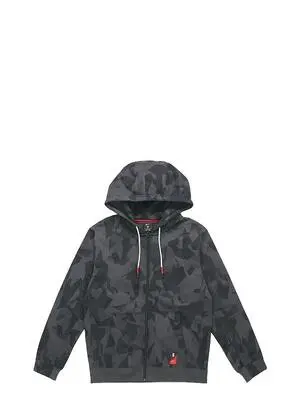 Nike Kyrie Irving Basketball Sports Fleece Lined Zip-up Jacket - Grey