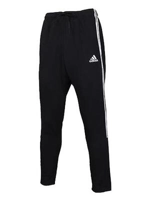 Adidas Stripe Printing Training Sports Long Pants - Black