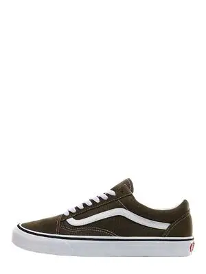VANS Old Skool Lace Up Sneakers - Green/white