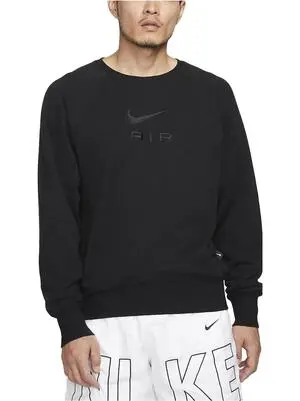 Nike Air French Terry Crew Sweatshirt - Black/black