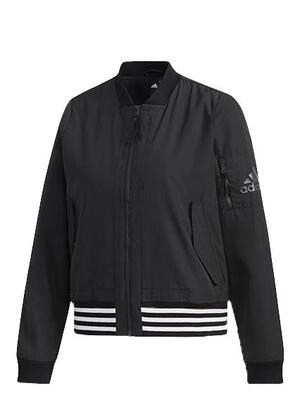 Adidas Woven Bomber Jacket - Black/white