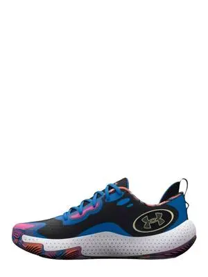 Under Armour Spawn 5 Le Low Top Sneakers - Blue/pink/black