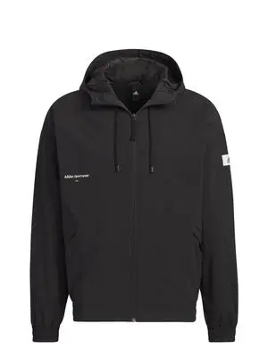 Adidas St Warm Woven Hooded Jacket - Black