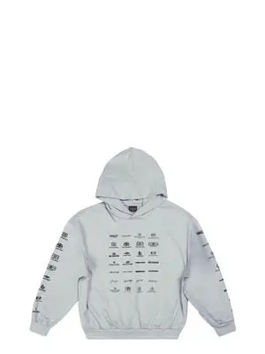 Balenciaga Balenciaga Archives Logos Hoodie Light Grey