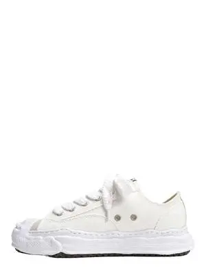 Mihara Yasuhiro Hank Og Sole Canvas Low-top Sneaker - White