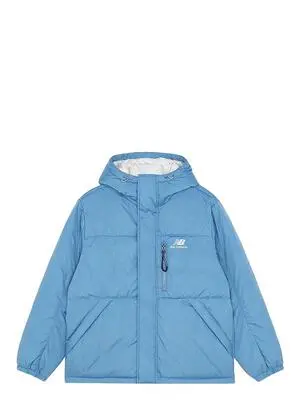 NEW BALANCE Padded Down Jacket - Blue/white