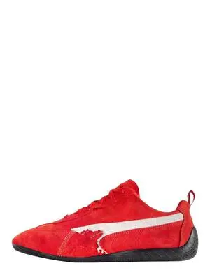 Balenciaga X Puma Speedcat Suede Sneakers - Red/white/black