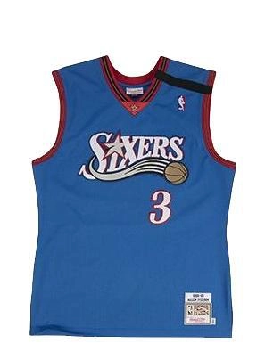 Mitchell & Ness Philadelphia 76ers Allen Iverson Retro Jersey - Blue