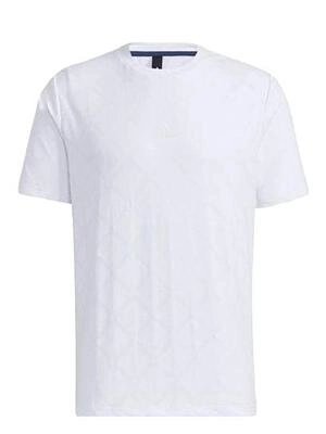 ADIDAS Adidas Th Tee Techjaq Logo Printing Mesh Short Sleeve White