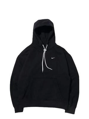 Nike Fleece Drawstring Hoodie - Black