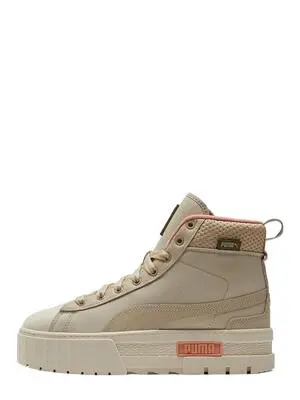 PUMA Mayze Mid Safari High-top Sneakers - Creamy