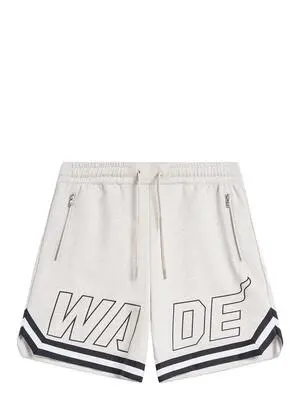 LI-NING Way Of Wade Graphic Shorts - Light Grey/white/black