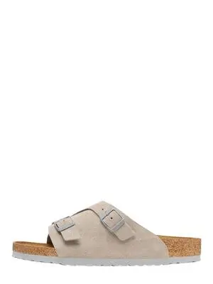 BIRKENSTOCK Zurich Suede Leather Narrow Fit Sandals - Grey