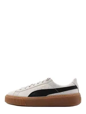 PUMA Suede Platform Sneakers - Whisper White/black
