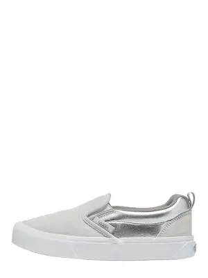 VANS Knu Slip-on Sneakers - Metallic Silver/true White