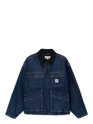 StÜssy Washed Canvas Shop Jacket - Blue