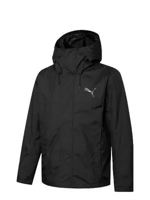 PUMA Outdoor Logo Sports Hooded Jacket - Black
