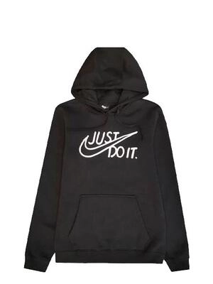 Nike Casual Sports Fleece Hoodie - Black