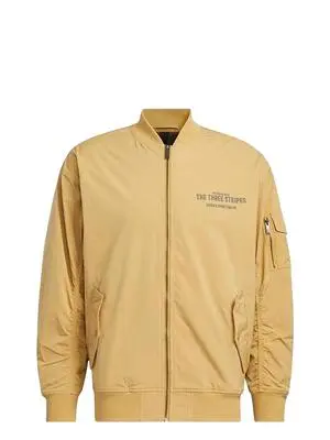 Adidas Bomber Jacket With Zipper Closure - Khaki