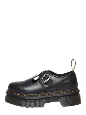 Dr. Martens Audrick Nappa Lux Platform Mary Jane Shoes - Black