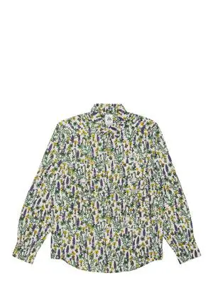 Nike Ss22 Dri-fit Uv Version Floral Long Sleeves Shirt Green - Multi-color