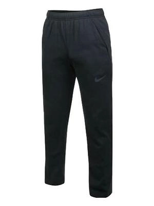 Nike Dri-fit Fleece Training Sports Long Pants - Black