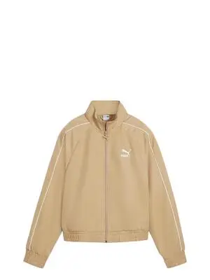 PUMA T7 Track Jacket - Beige/white