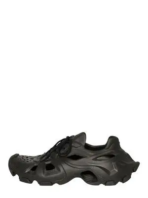 Balenciaga Balenciaga HD Lace Up Cut Out Sneakers Black