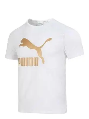 PUMA Printed Short Sleeve T-shirt - White