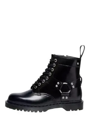 Dr. Martens 1460 Harness Lace Up Boots - Black