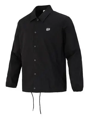 PUMA Embroidered Logo Woven Sports Jacket - Black