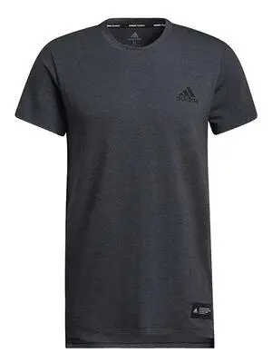 Adidas Stu Tech Tee Casual Sports Running Short Sleeve Black - Grey