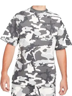 Nike Nrg Solo Swoosh Camo Tee 'grey White - Grey/white
