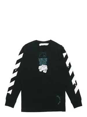Off-White Dripping Arrows Logo Arrow Printing Long Sleeves - Black