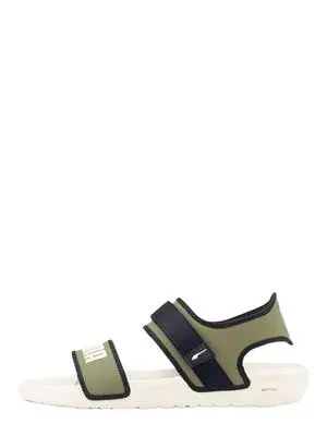 PUMA Softride Slide Sandals - White/dark Green