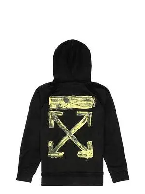 Off-White Arrow Gradient Drawstring Hoodie - Black