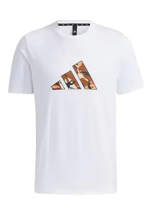 Adidas Ub Gxf T Box Sports Camouflage Printing Logo Short Sleeve - White