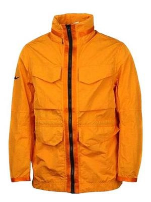 Nike Tech Pack Stand Collar Cargo Jacket - Goldyellow