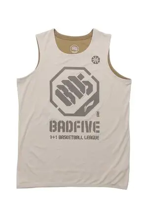 LI-NING Badfive Logo Basketball Jersey - Khaki