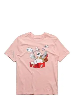 Nike As M Nsw Tee Shoe Printing Short Sleeve Coral - Red