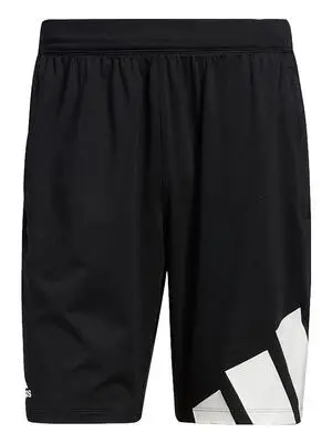 Adidas Training Shorts With Logo Print - Black