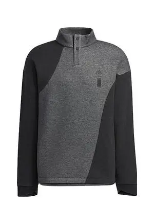 Adidas Wj Warm Sweatshirt With Stand Collar - Black