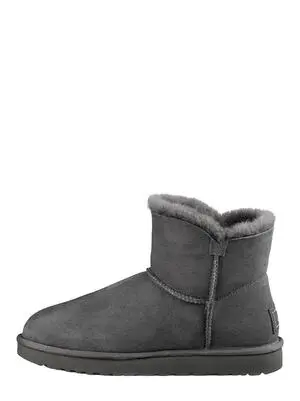 UGG Mini Bailey Button Bling Mid Tops - Grey