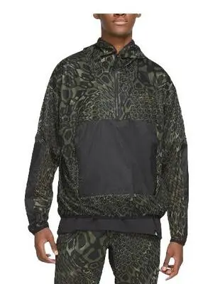 Nike Hooded Jacket With Contrasting Panels - Multi-color