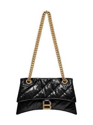 Balenciaga Balenciaga Crush Small Chain Bag Quilted Black