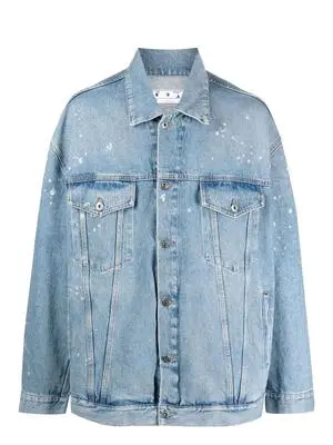 OFF-WHITE Off-White Blue Button Denim Jacket