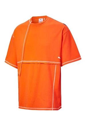 PUMA X Attempt Deconstructed Short Sleeve T-shirt - Red