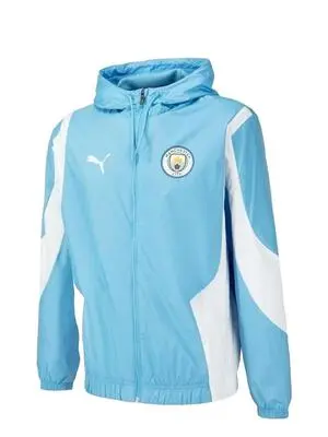 PUMA Manchester City Prematch Woven Anthem Jacket - Blue